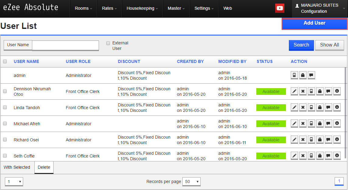 How To Create A New user in eZee Absolute - Online Hotel Management ...